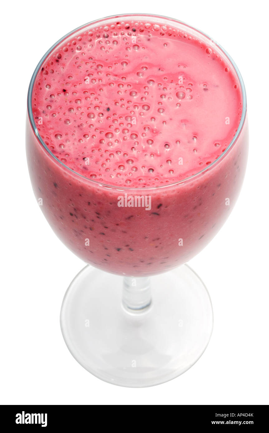 Fruit smoothie drink in a glass Stock Photo - Alamy