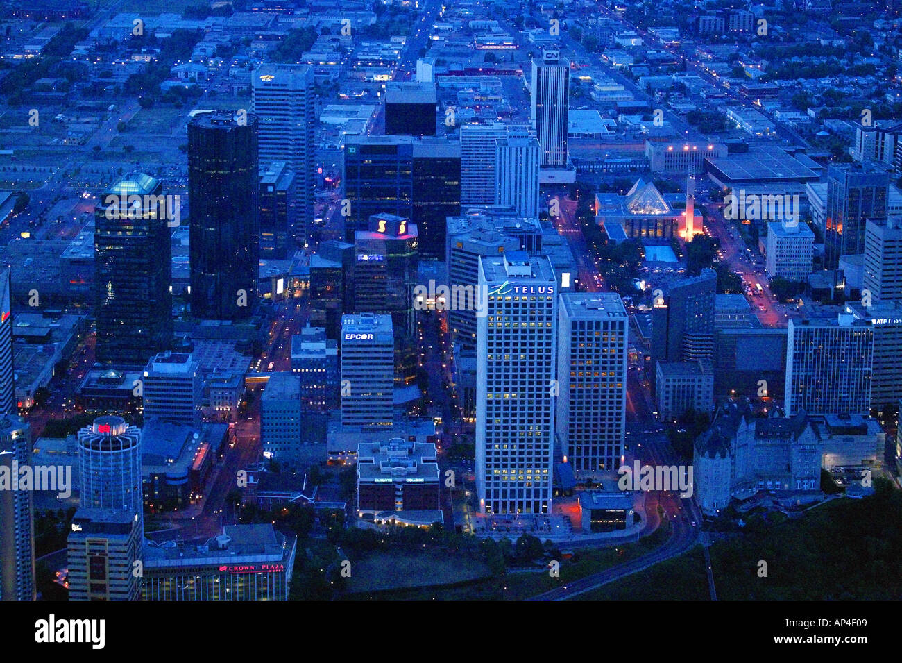 Aerial of downtown edmonton hi-res stock photography and images - Alamy
