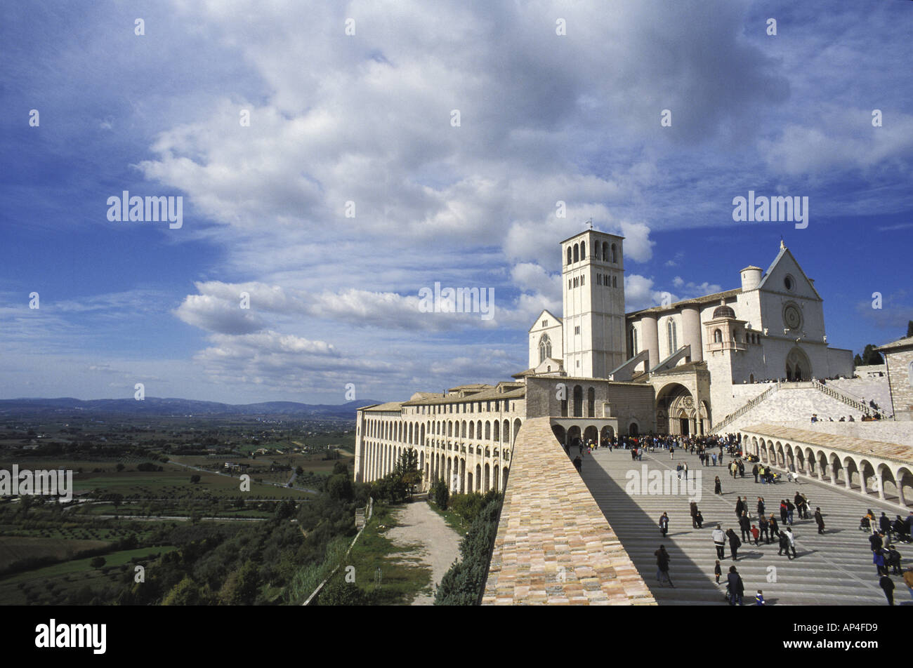 Italy Umbria Assisi Basilica di San Francesco Stock Photo - Alamy