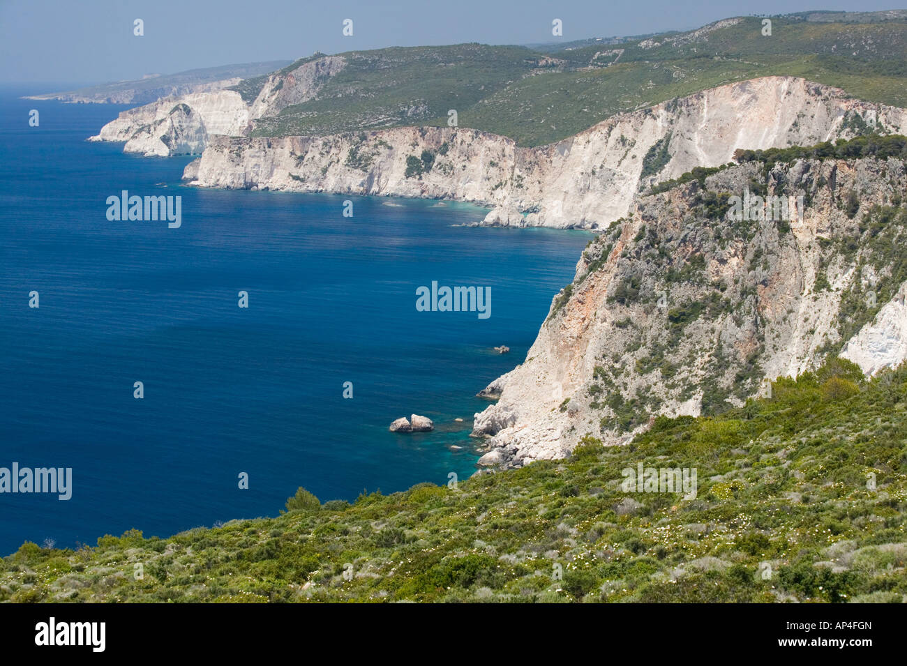 GREECE, Ionian Islands, ZAKYNTHOS, KERI: Cliffs at Cape Keri Stock ...