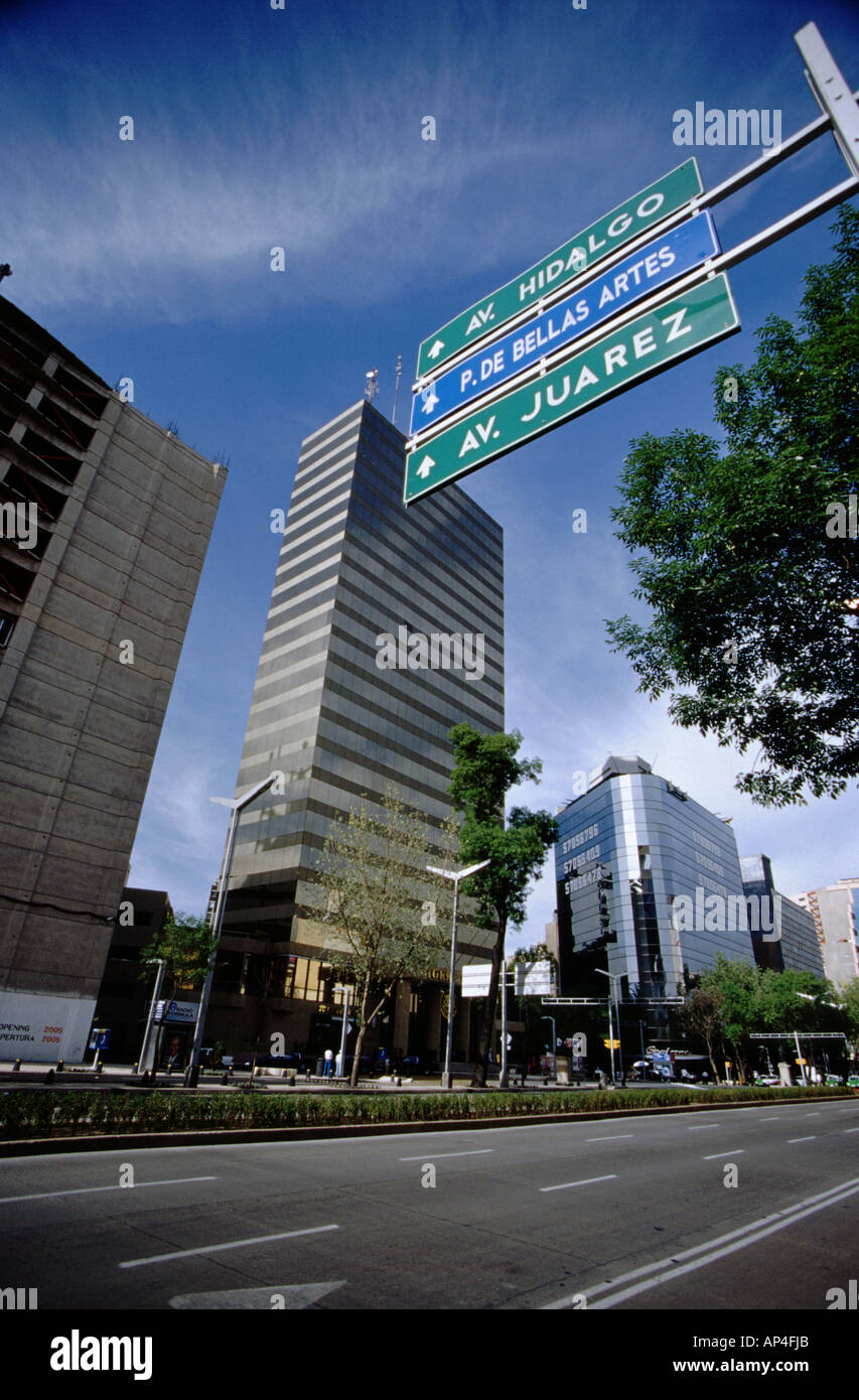 North America-Mexico-Federal District -Mexico City-Downtown street view ...