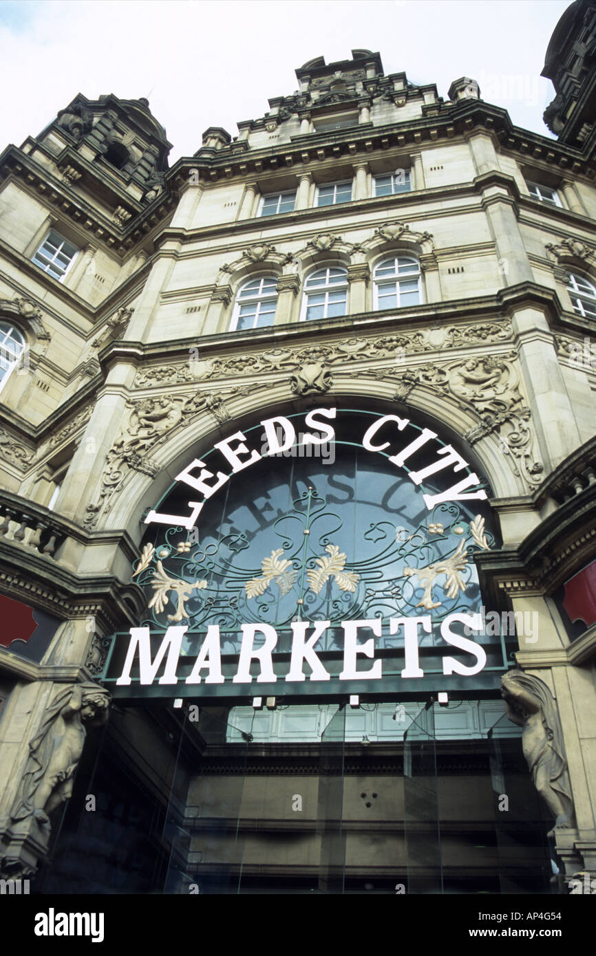 Leeds City Markets, Leeds, Yorkshire, England Stock Photo - Alamy