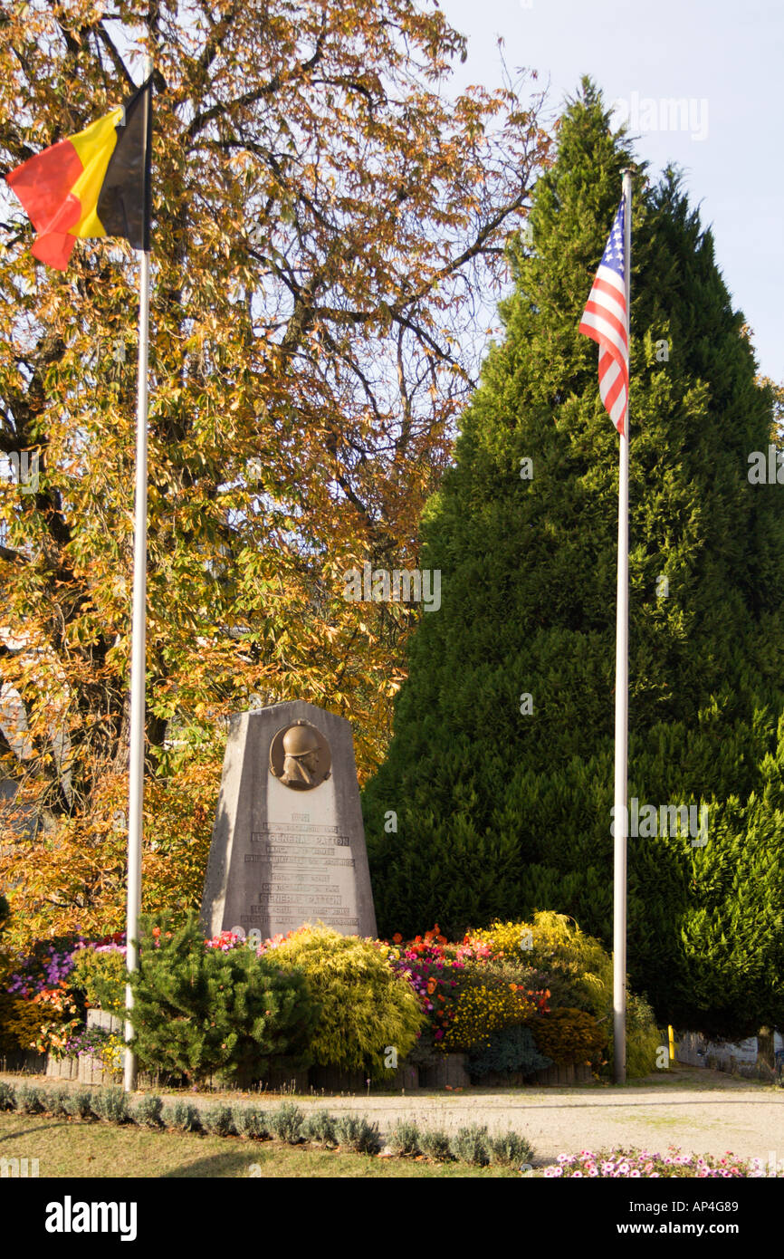 General Patton memorial Arlon Belgium Stock Photo - Alamy