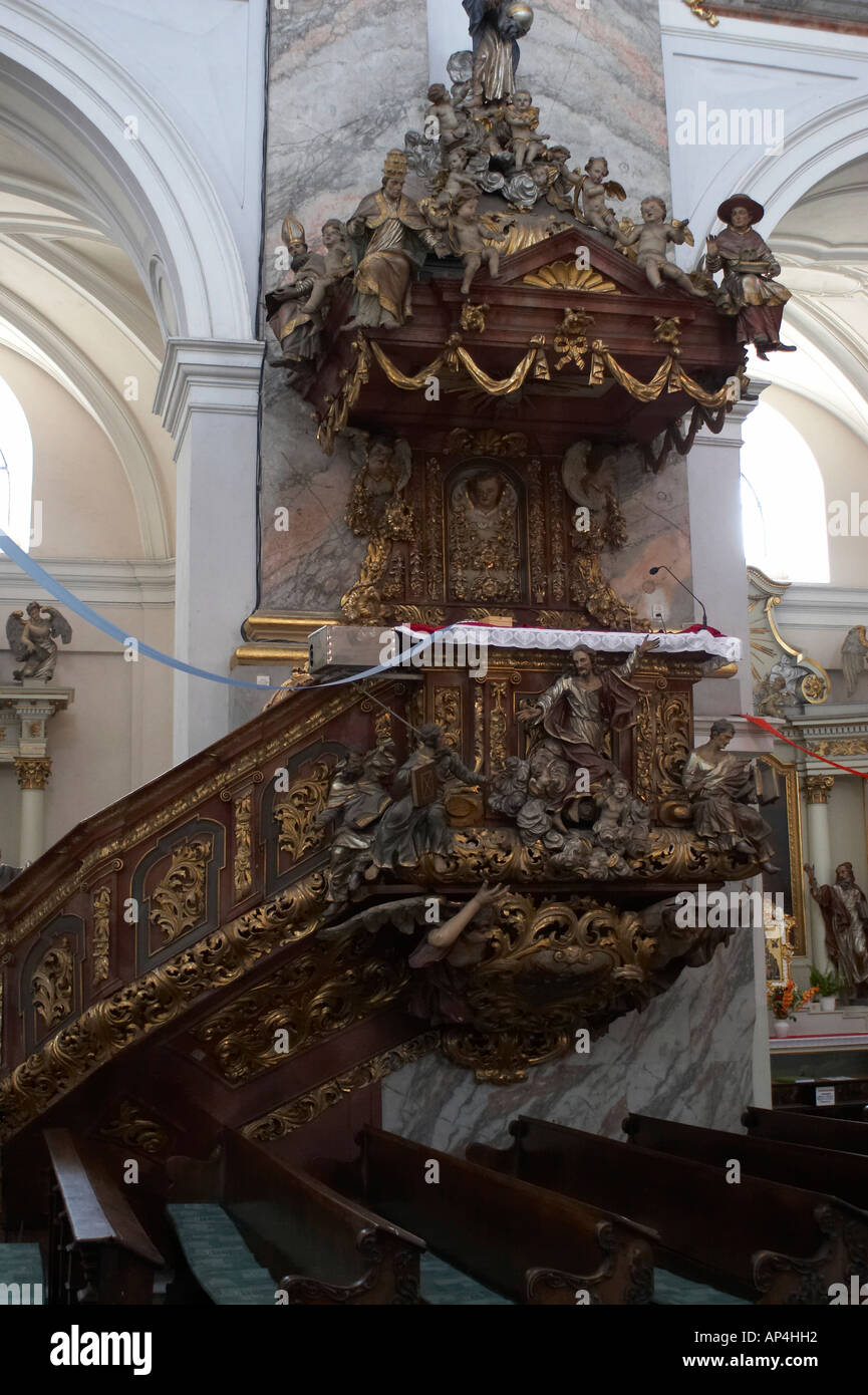 Inside a Sanctuary Church in Bardo Poland Stock Photo - Alamy