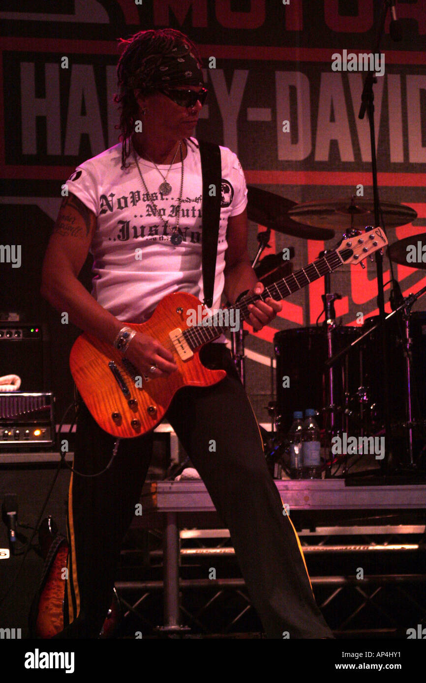 Mothers Finest during the concert on Hamburg Harley Days. Joyce Kennedy ...