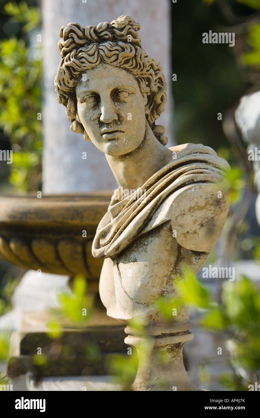 GREECE, Ionian Islands, KEFALONIA, Kokolata: Greek Lawn Ornament Statue ...