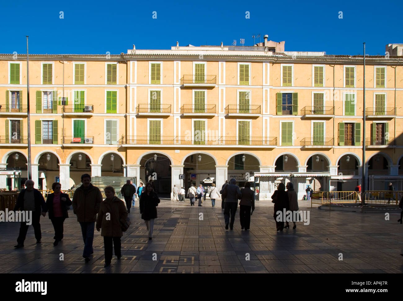Palma Mallorca Spain Plaza Mayor in the city centre Stock Photo - Alamy