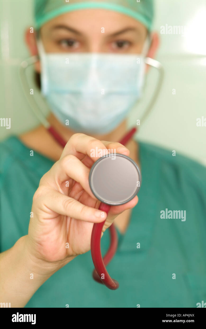 Doctor with stethoscope Stock Photo - Alamy