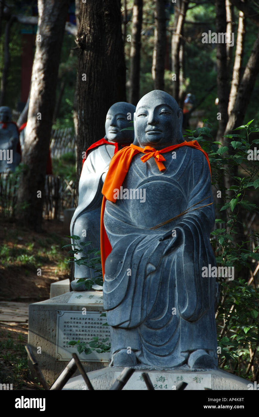 Stone carved statues of Buddha. Beijing, China Stock Photo - Alamy