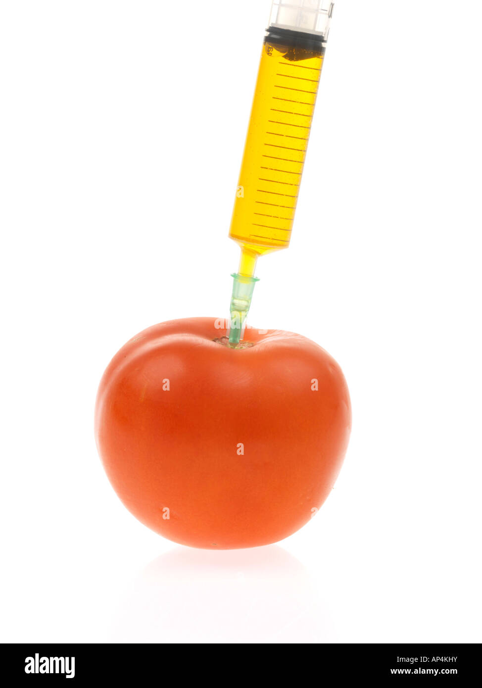 Injecting a Tomato Stock Photo - Alamy