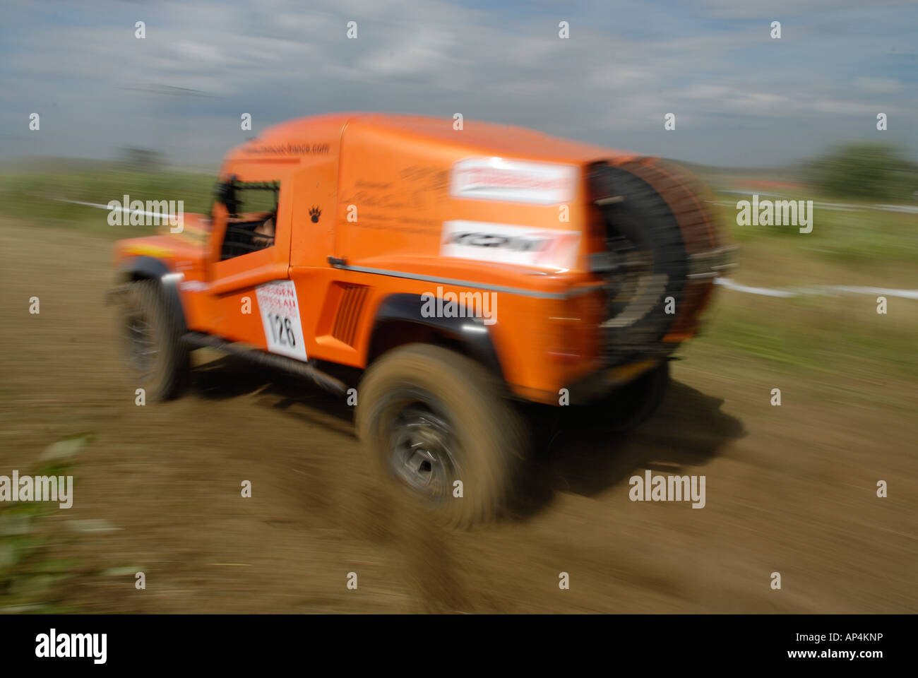 Tomcat Land Rover racing at the Rallye Dresden Breslau 2007 Stock Photo ...
