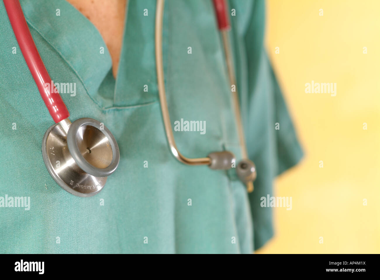 Nurse with stethoscope Stock Photo - Alamy