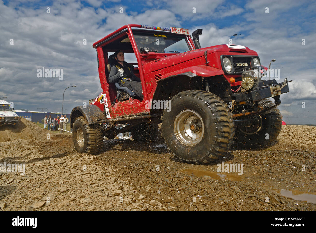 Toyota Landcruiser racing at the Rallye Dresden Breslau 2007 Stock ...