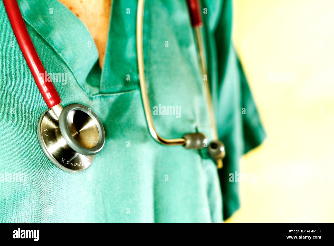 Nurse with stethoscope Stock Photo - Alamy