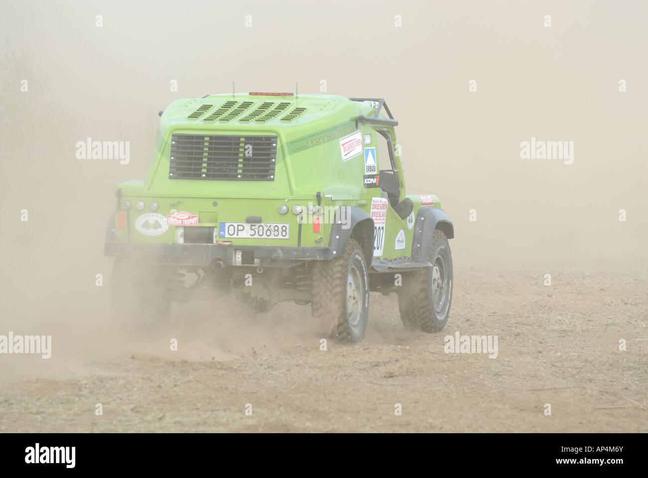 Bowler Land Rover racing at the Rallye Dresden Breslau 2007 Stock Photo ...