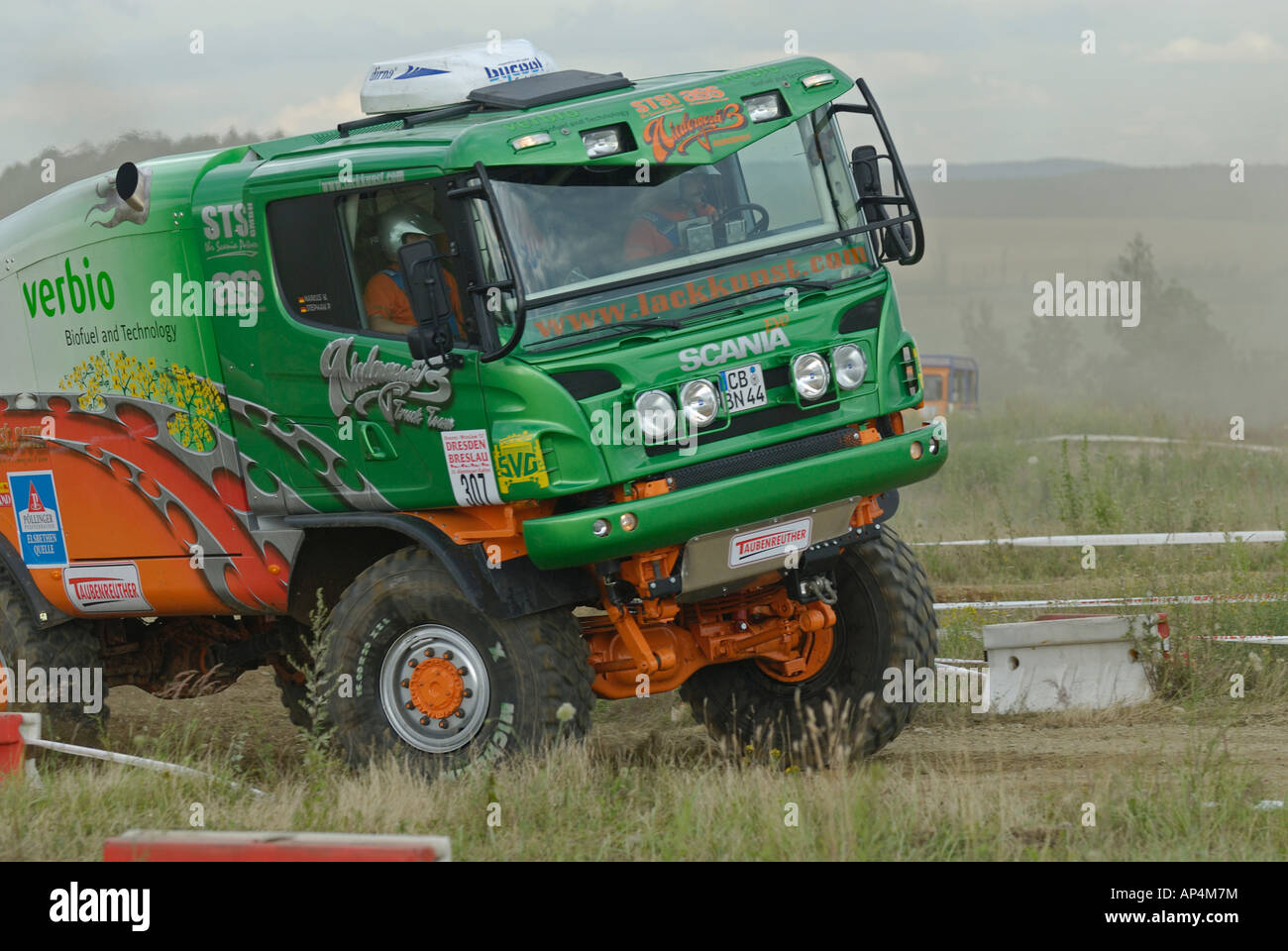 Scania rallye truck racing at the Rallye Dresden Breslau 2007 Stock ...