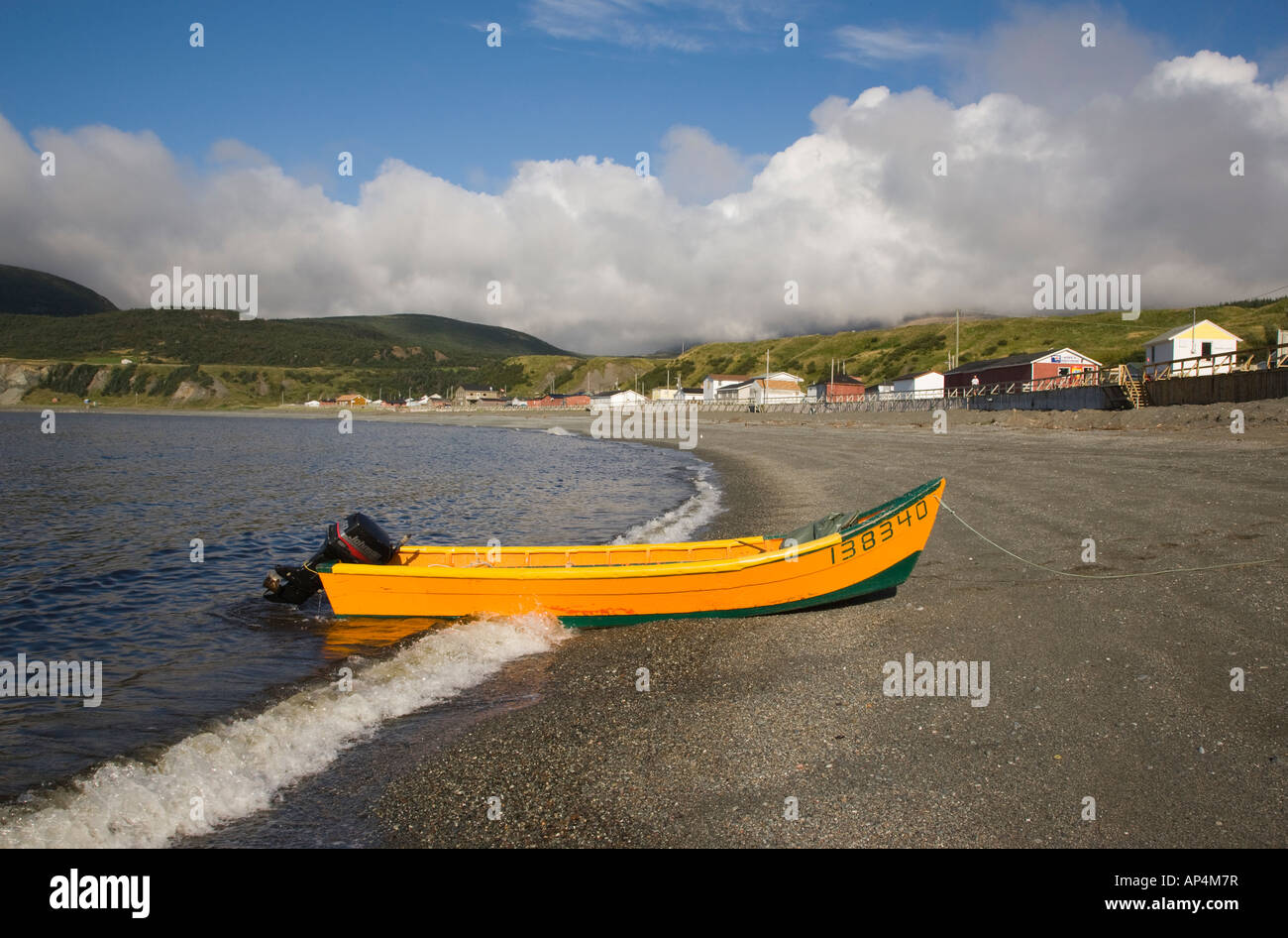 The village of Trout River, Gros Morne National park, Newfoundland ...