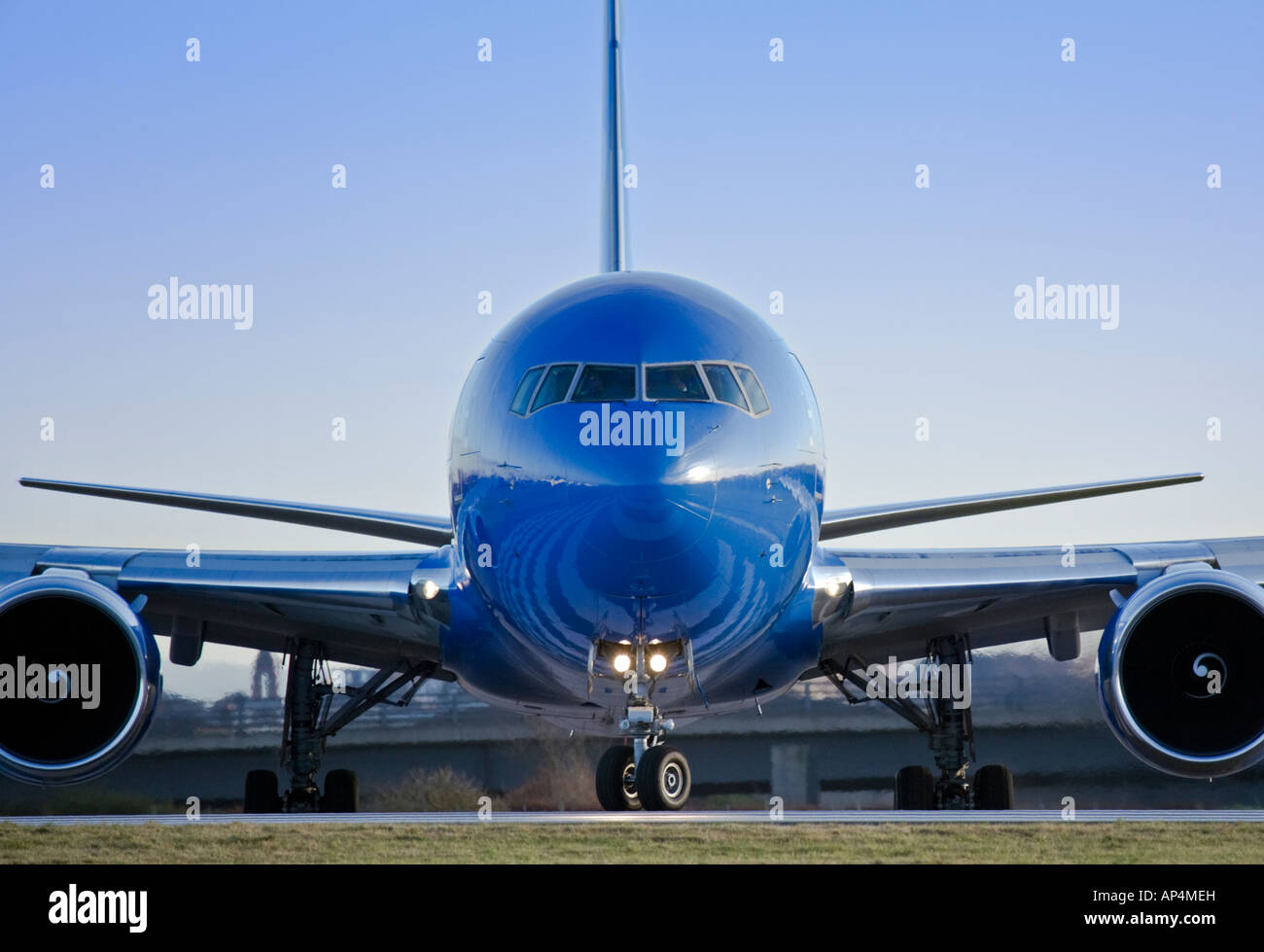 A Zoom Airlines Boeing 767 306 ER on the runway Stock Photo - Alamy