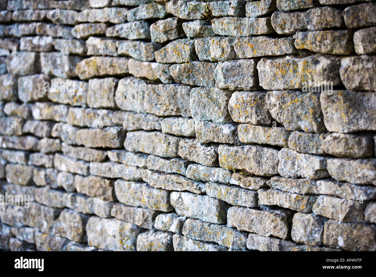 A dry stone wall, Cotswolds, UK Stock Photo - Alamy