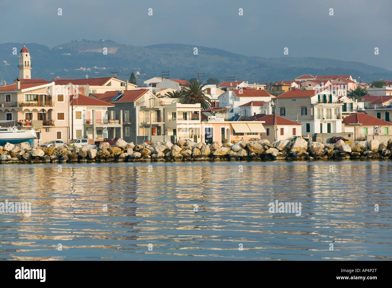 GREECE, Ionian Islands, KEFALONIA, Lixouri: Lixouri Waterfront Stock ...