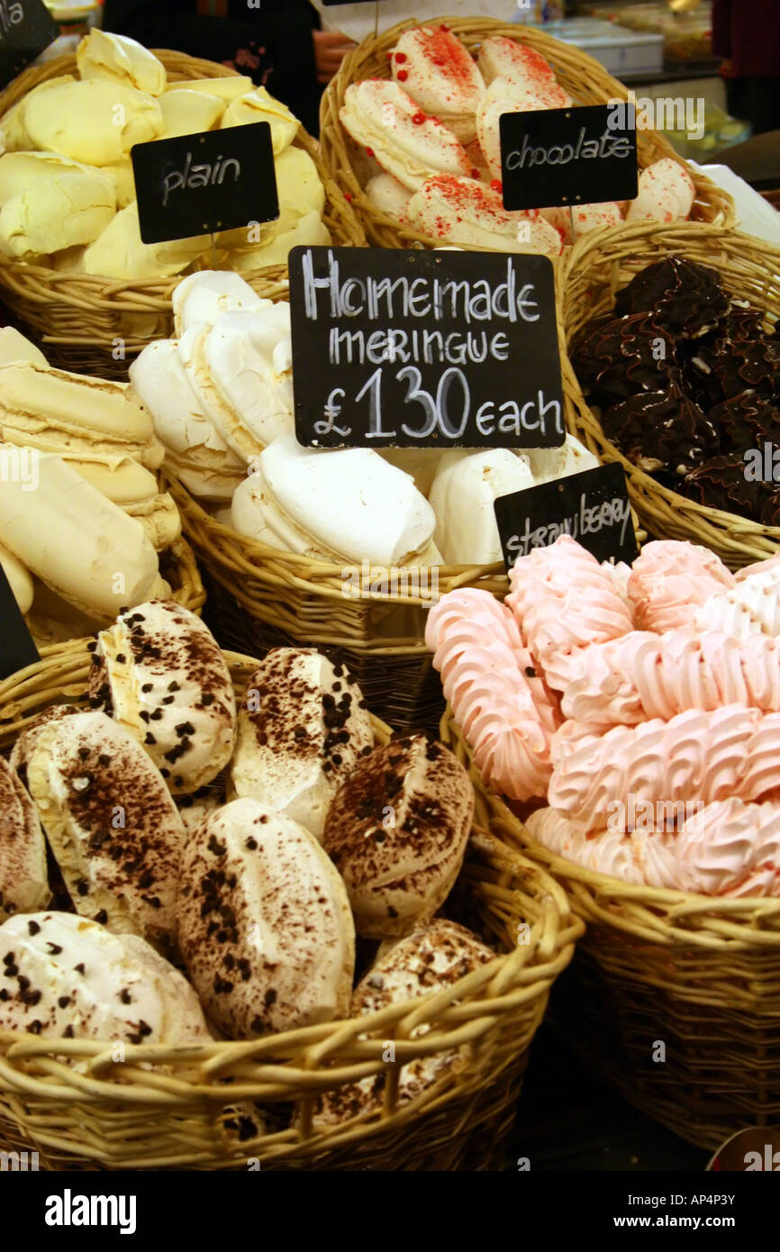 selection of pastries on a stall at the continental markets in the ...