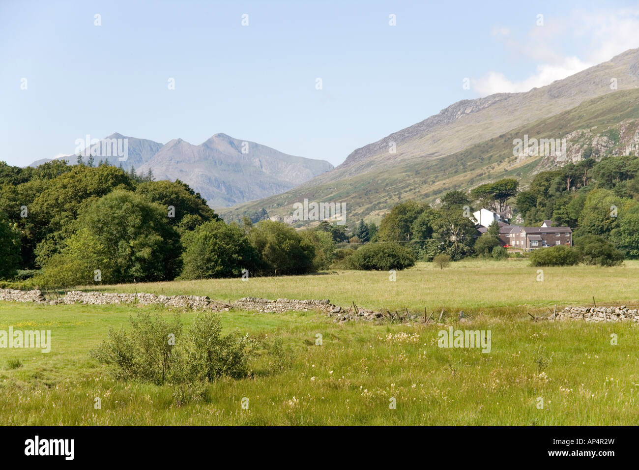 Mount Snowdon from Capel Curig, Snowdonia, North Wales Stock Photo - Alamy