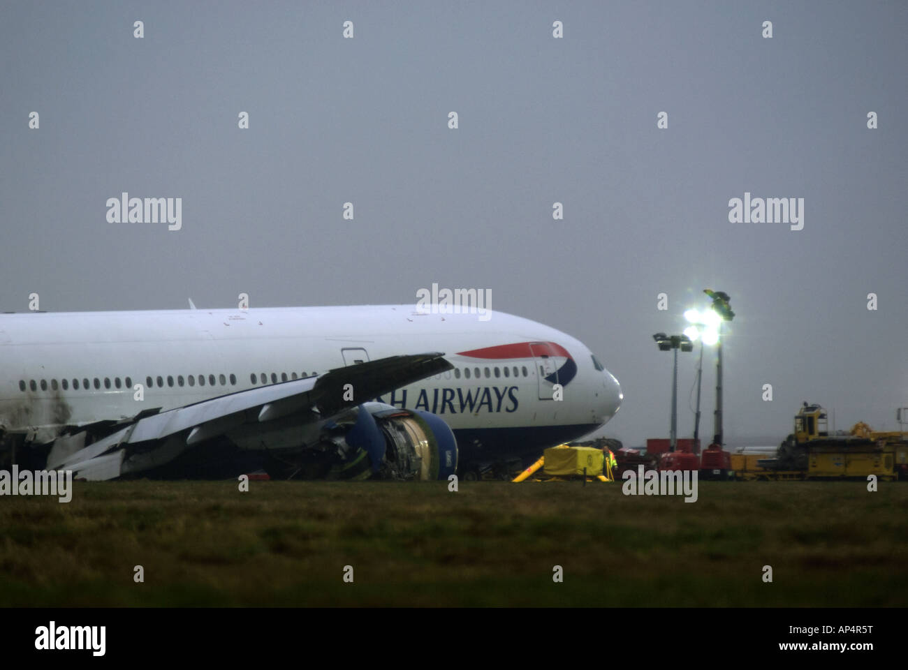 British airways flight crash landed hi-res stock photography and images ...