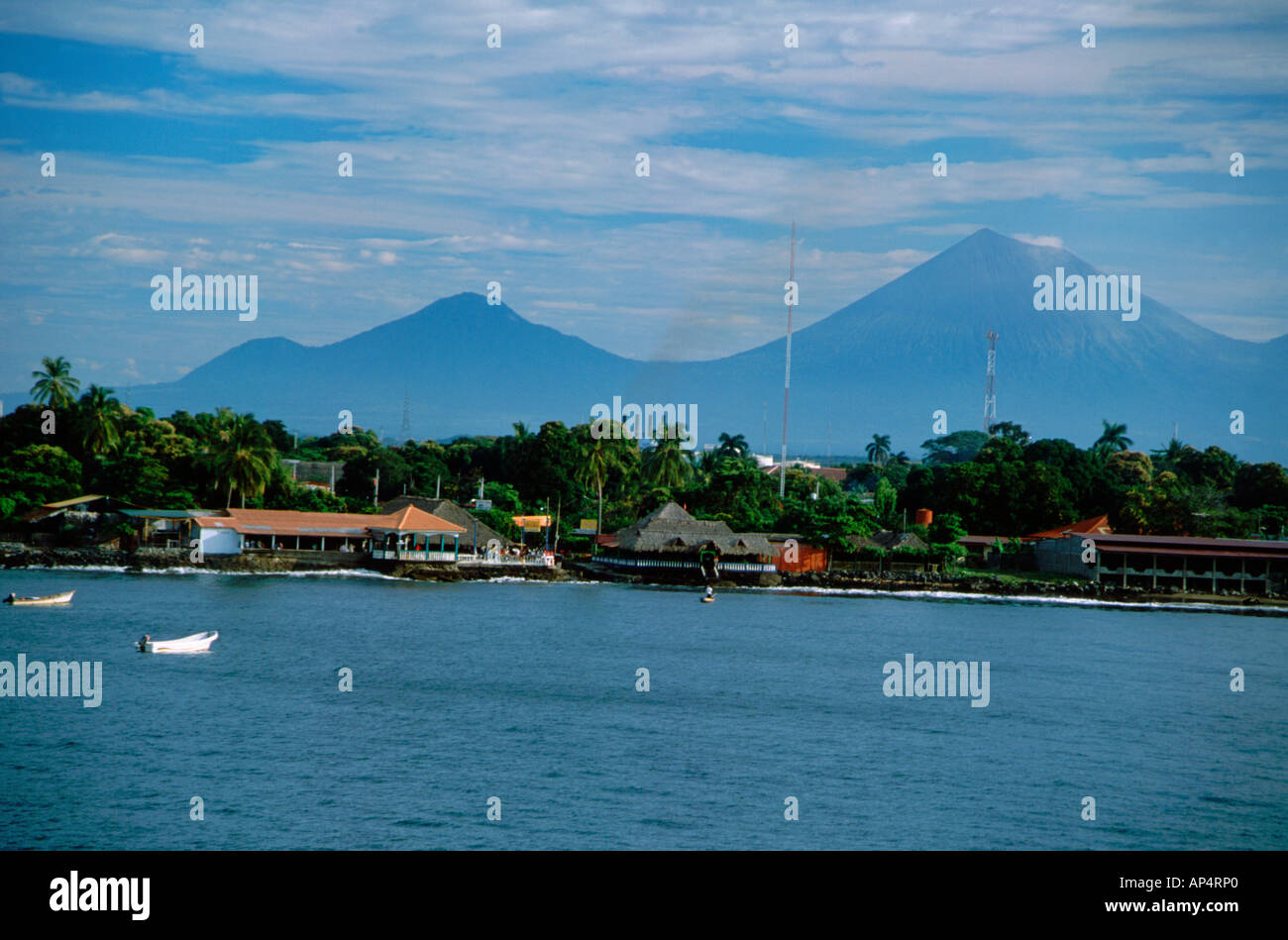 Central America, Nicaragua, Puerto Corinto. Tiny fishing village that ...