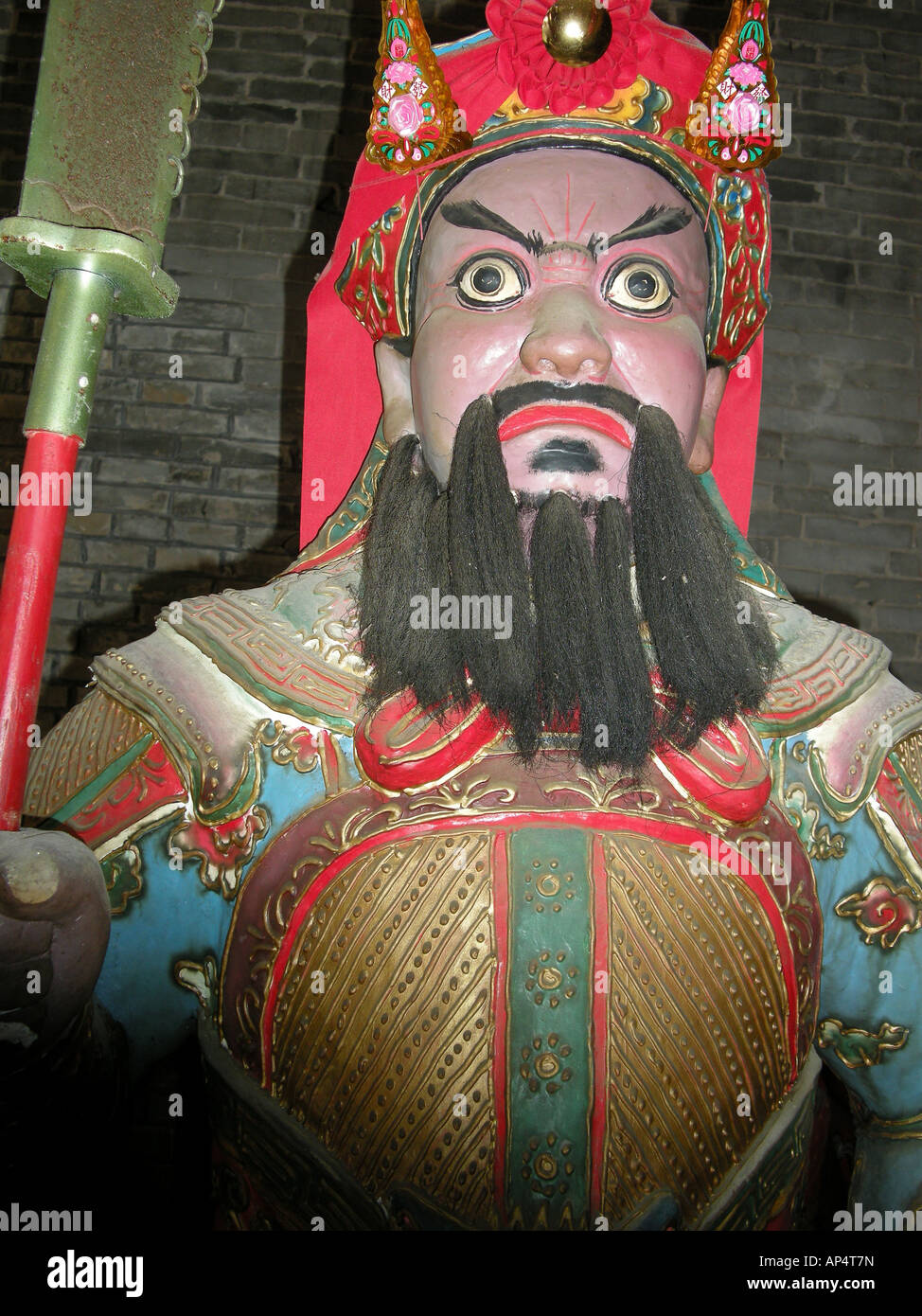 Ancient king in china temple Stock Photo - Alamy