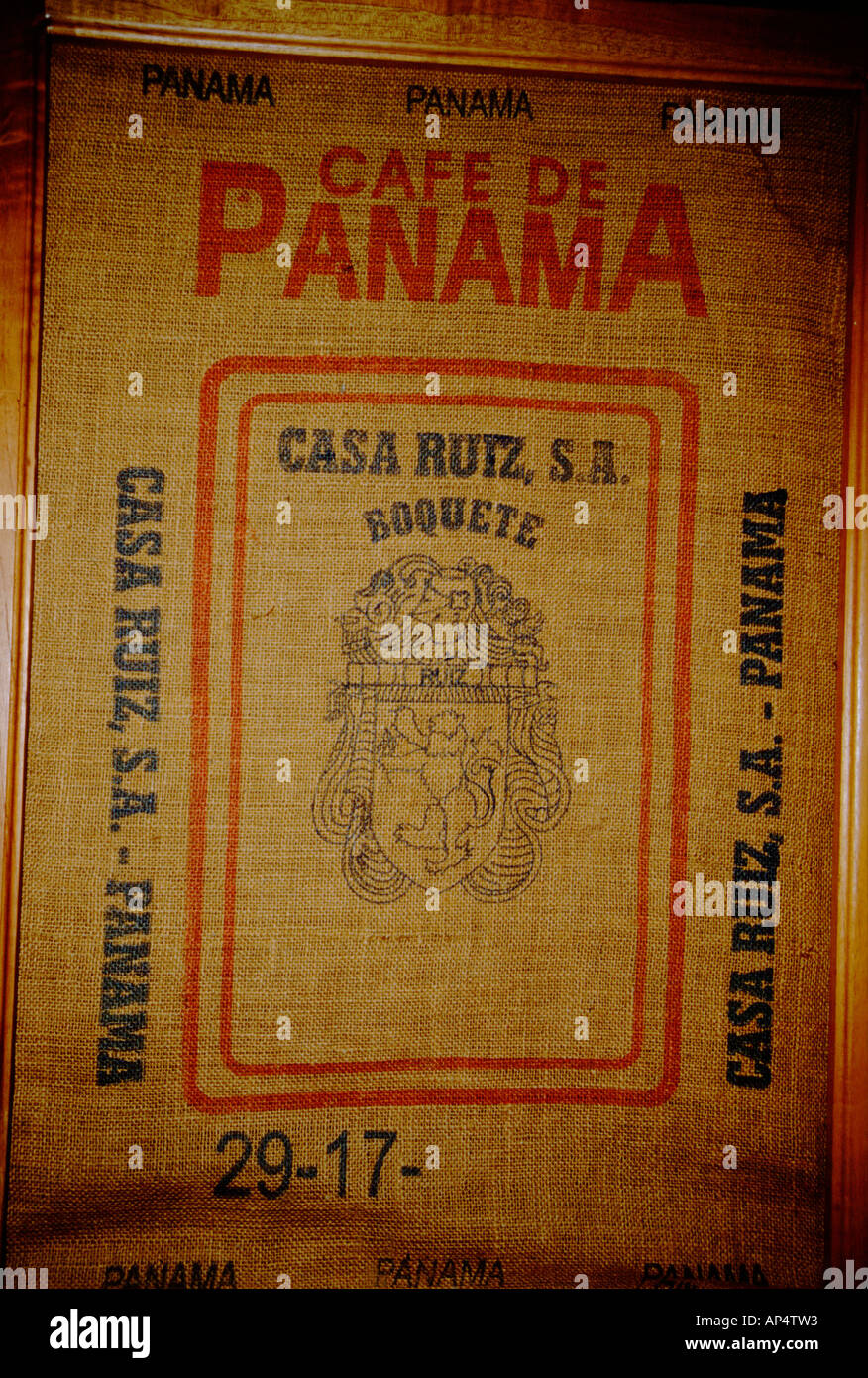 Central America, Panama, Chiriqui Province, Boquete, Cafe Ruiz. Coffee ...