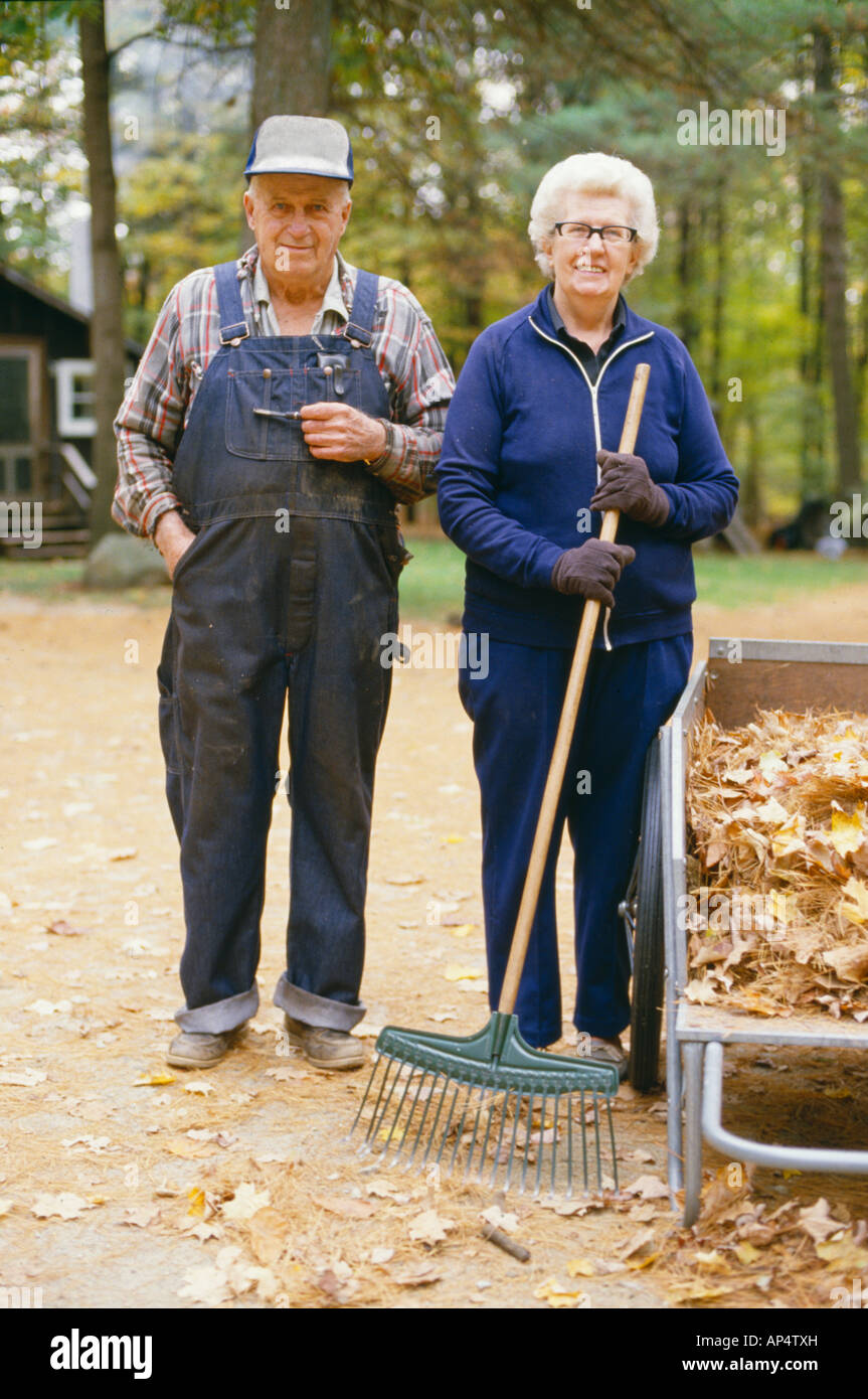 Elderly farming couple in New England Stock Photo - Alamy