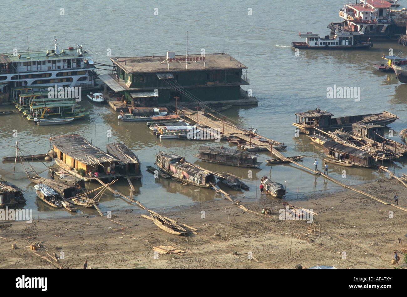 Waterfront along the West River Wuzhou Guangxi province China Stock ...