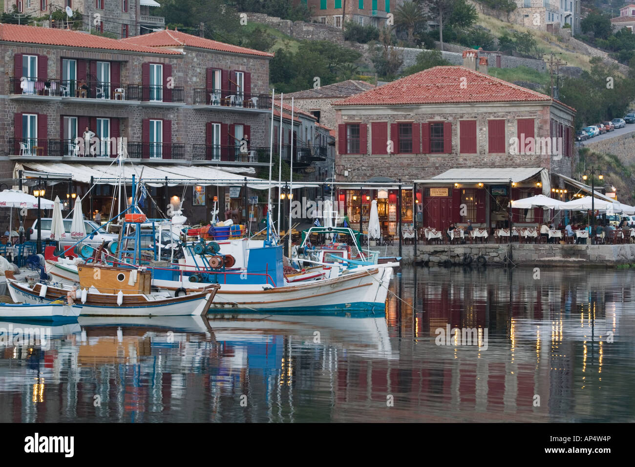 Greek fishing boat mithymna hi-res stock photography and images - Alamy