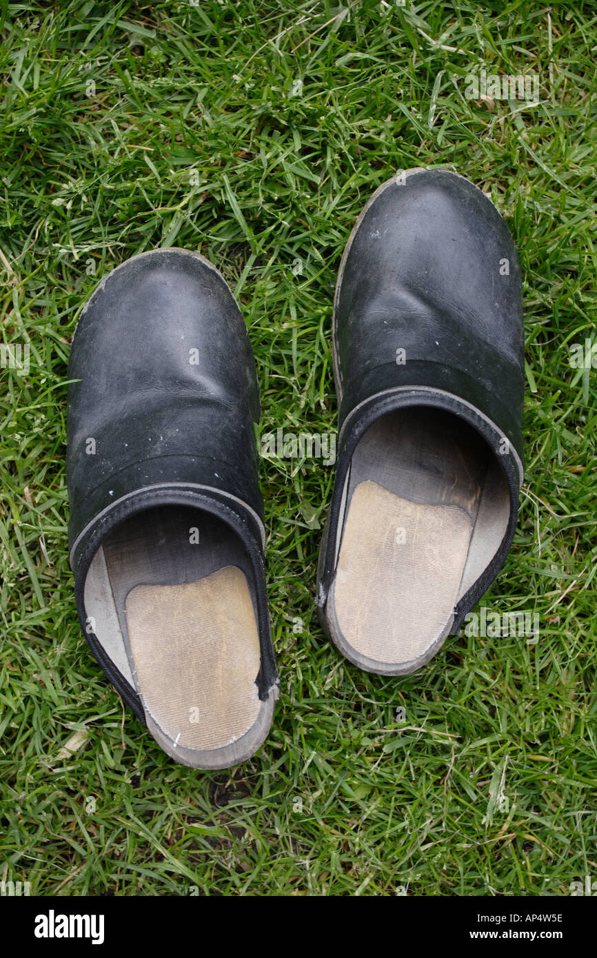 Leather clogs hi-res stock photography and images - Alamy