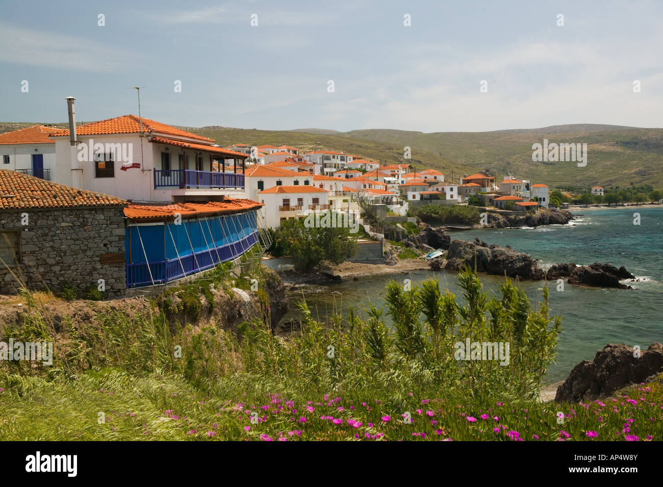 Lesvos mytilini beach hi-res stock photography and images - Alamy