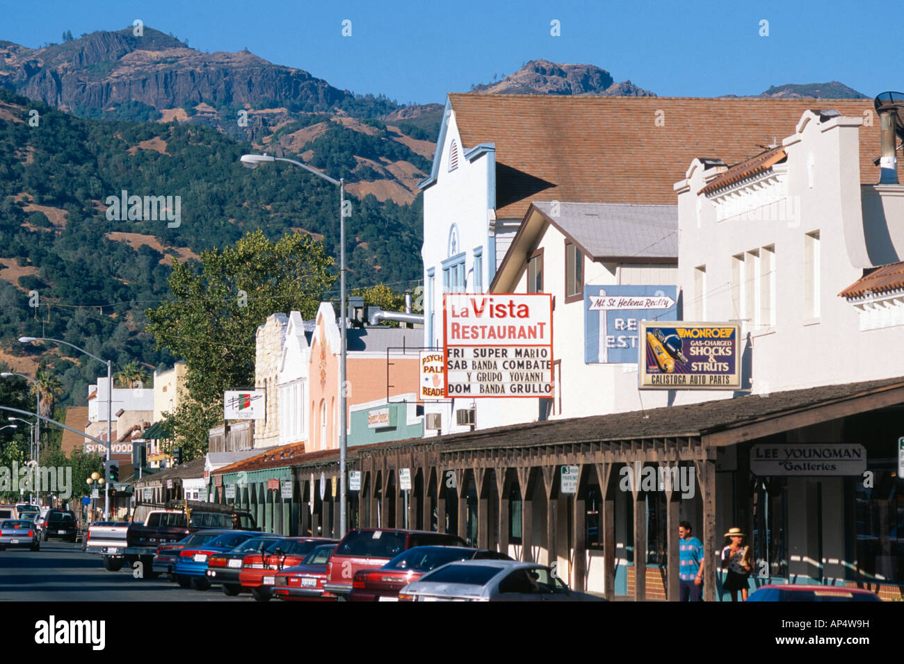 Main Street in Calistoga in the Napa Valley California USA Stock Photo ...