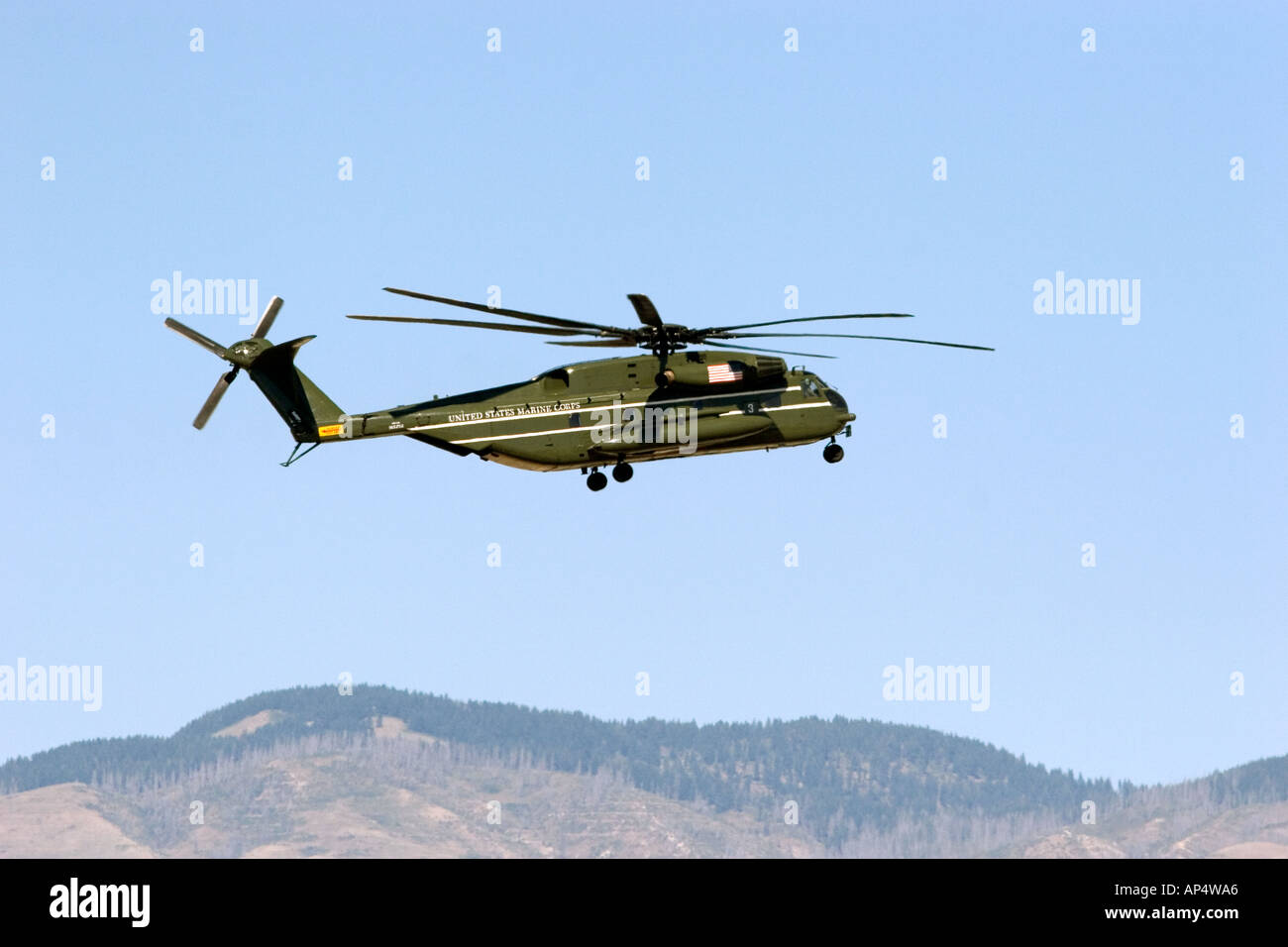 HH 53 military helicopter part of the presidential fleet Stock Photo ...