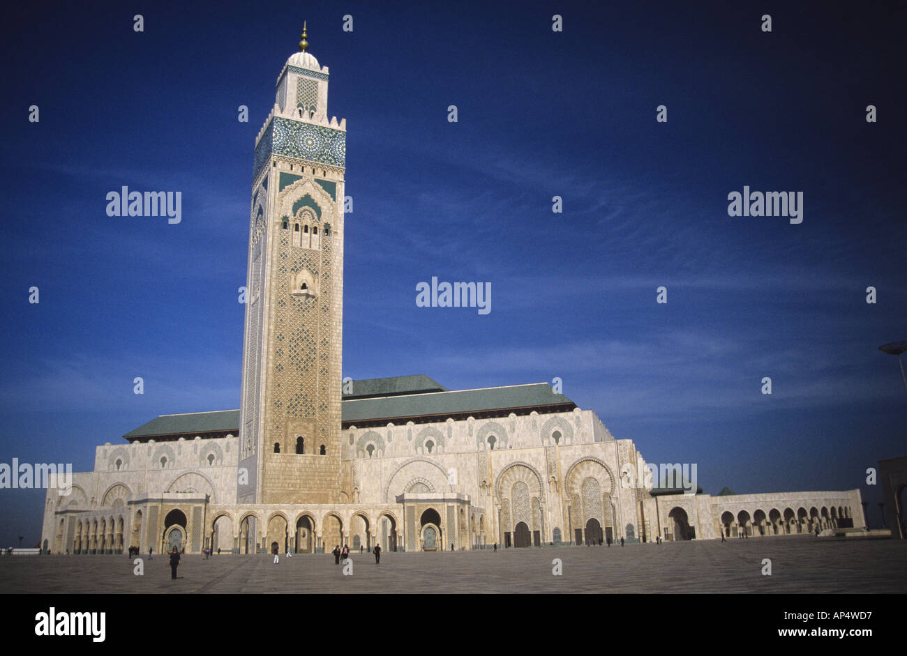 King Hussain Mosque, Casablanca Morocco, North Africa Stock Photo - Alamy