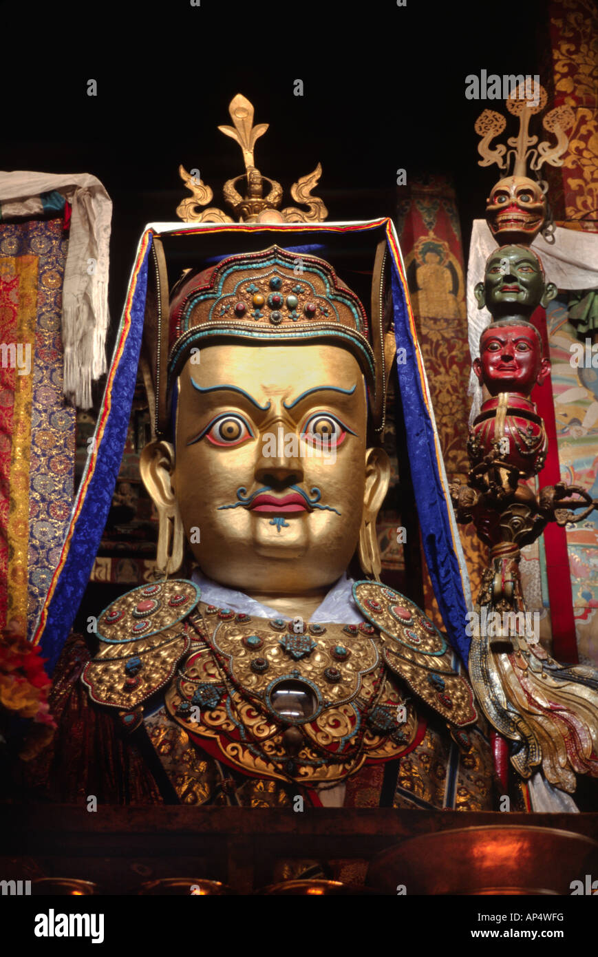 Giant PADMASAMBHAVA STATUE in the JOKHANG TIBET S holiest temple built ...