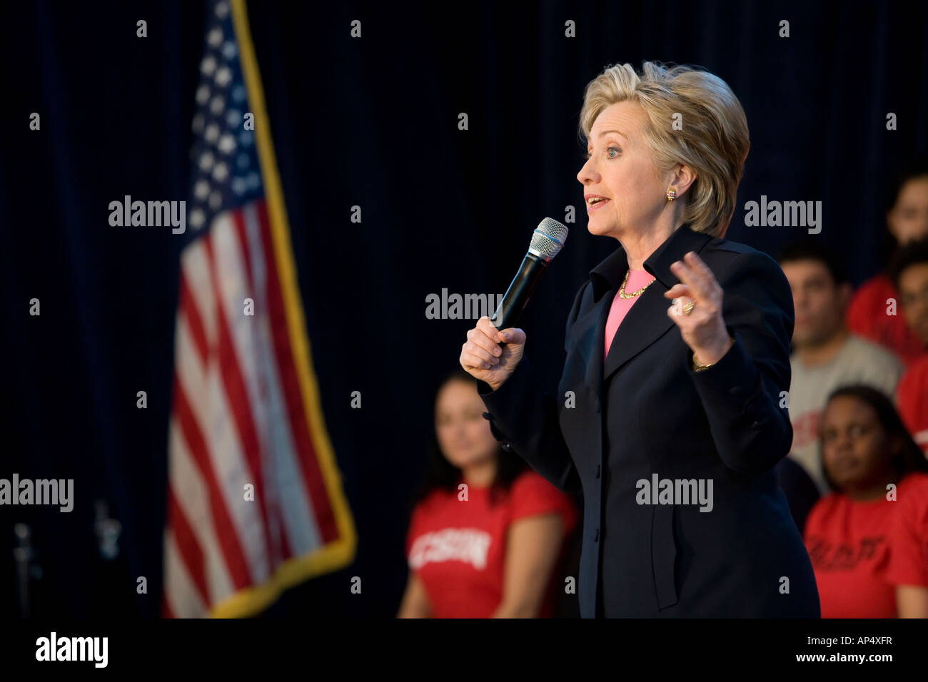 Hillary Clinton at a political rally in California Stock Photo - Alamy