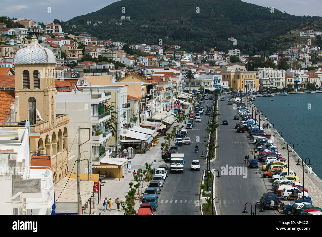 GREECE, Northeastern Aegean Islands, SAMOS, Vathy (Samos Town): View ...