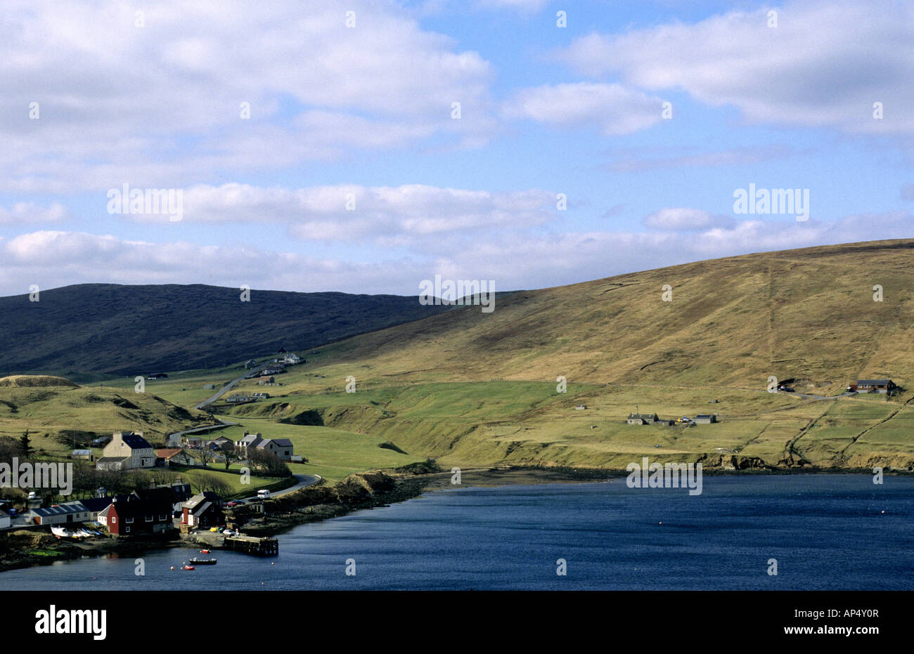 Shetland scenery coast views isles islands Voe Stock Photo - Alamy