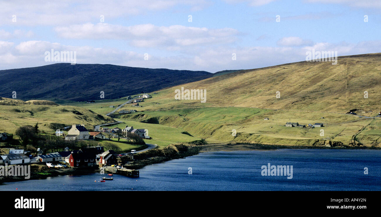 Shetland scenery coast views rugged islands Voe Stock Photo - Alamy