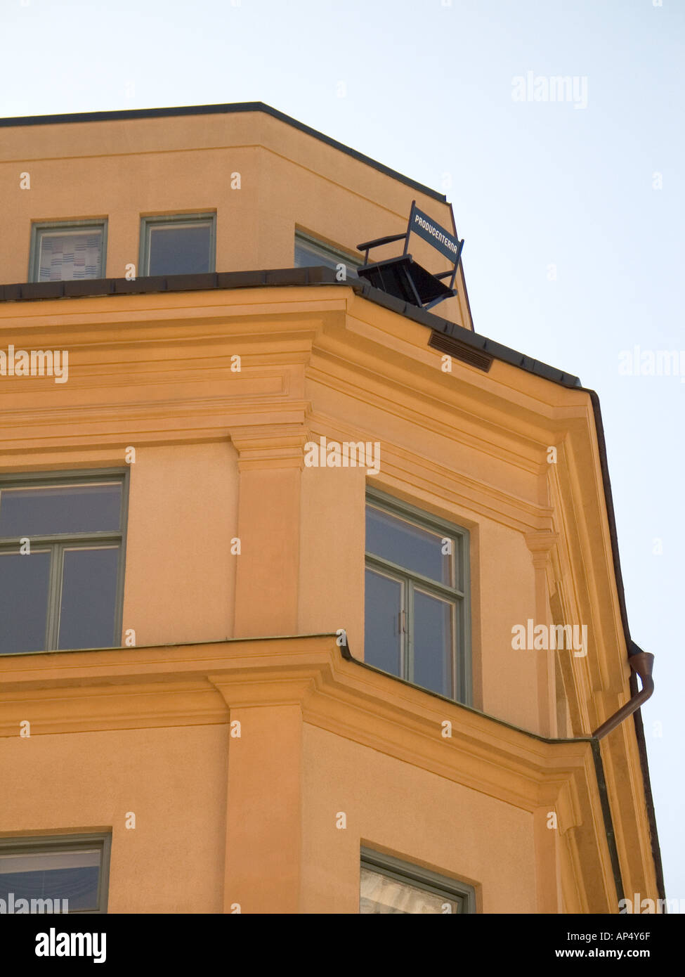 Facade with chair Stock Photo - Alamy