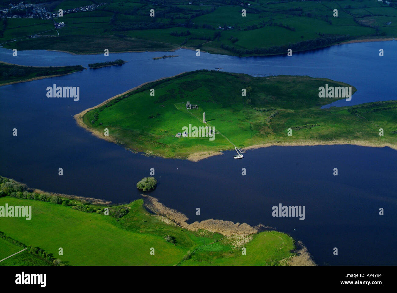 Devenish island aerial hi-res stock photography and images - Alamy