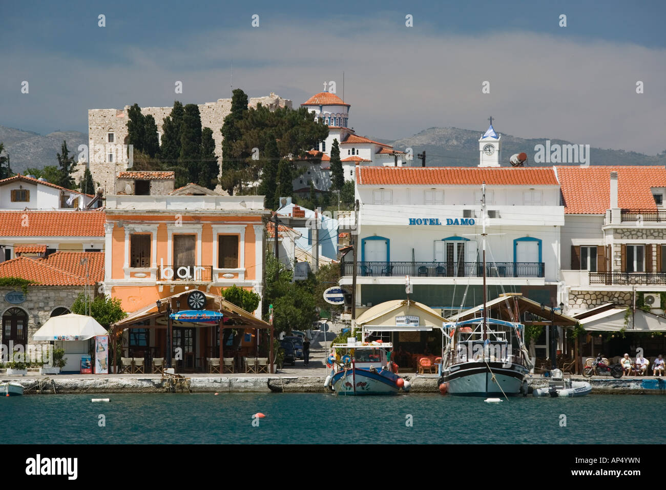 GREECE, Northeastern Aegean Islands, SAMOS, Pythagorio: Harbor View ...