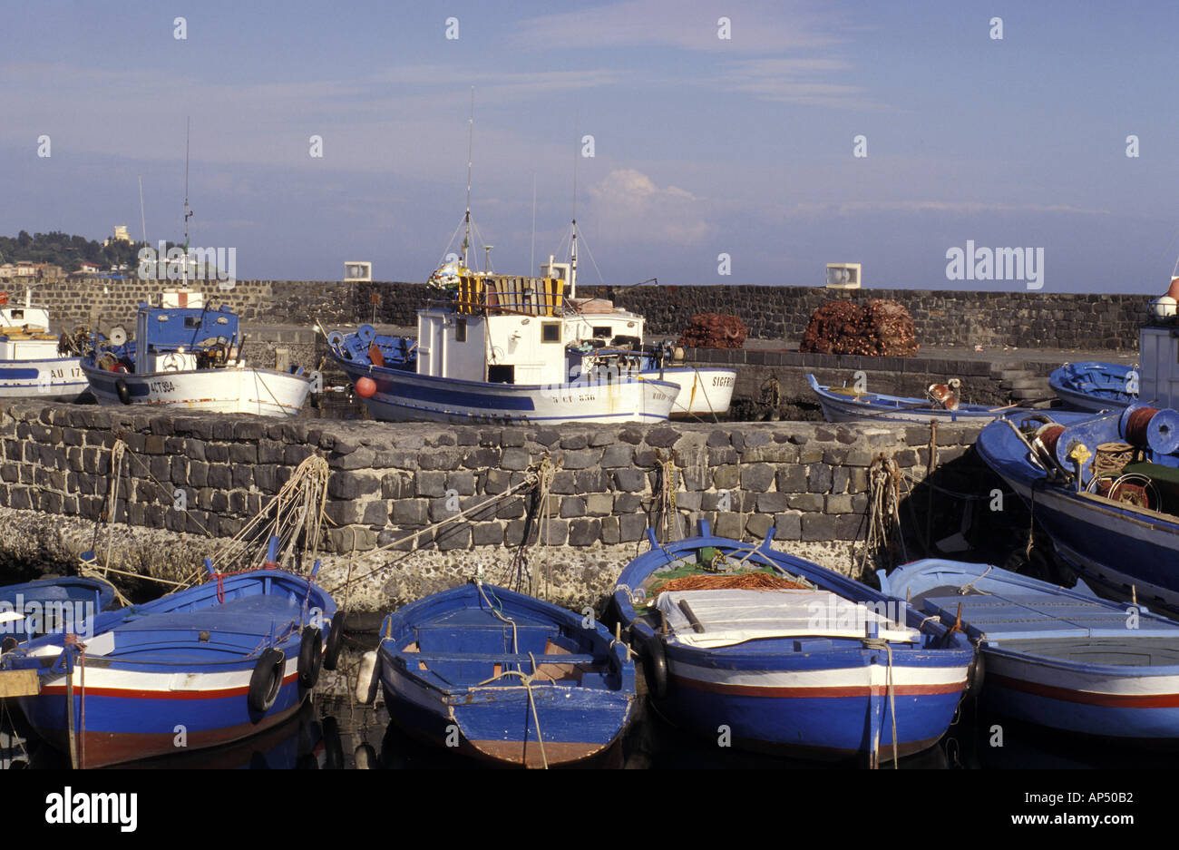 Italy Sicily Aci Trezza Stock Photo - Alamy