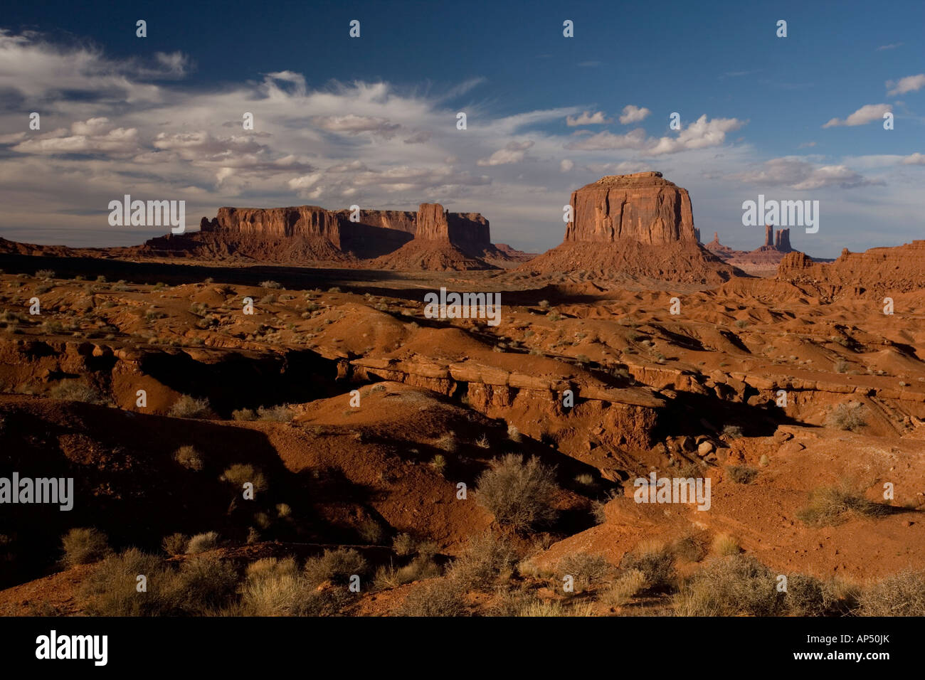Monument Valley Navajo Tribal Park Fine examples of eroded sandstone ...