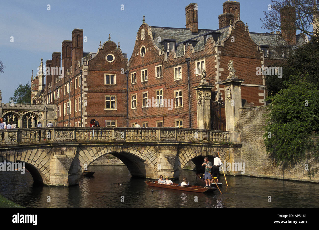 England Cambridgeshire Cambridge Saint John College Wren Bridge over ...