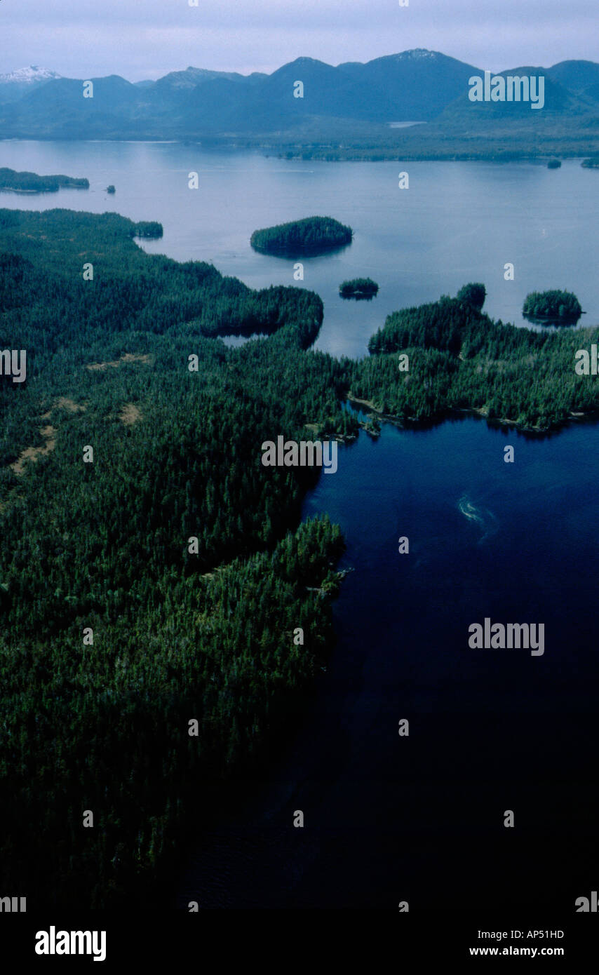 North America, United States, Alaska, Ketchikan. Flightseeing over the ...